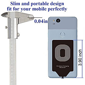 Wireless Charging Receiver Charger Adapter for LG Stylo 5 4 G5 V20 K31 Samsung Galaxy A71 A70 A20 A10 J7 Google Pixel 2 XL Essential Phone Moto G7 Z2 Force Play G6 Plus HTC USB Type C Android Charge