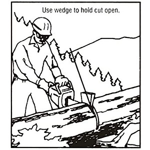 Cold Creek Loggers - Made in USA ! - 5.5 Inch Felling Wedge Chain Saw Logging Supplies Set of 4