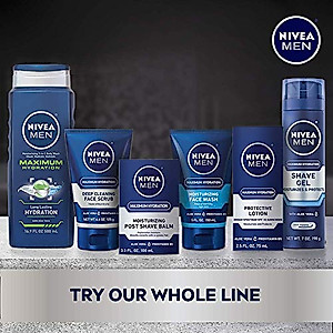 NIVEA MEN Maximum Hydration Shave Gel with Aloe Vera and Provitamin B5, 3 Pack of 7 Oz Cans