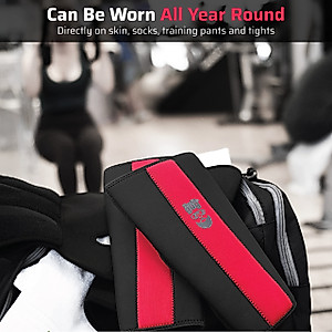 THEFITGUY Rope Climbing Shin Guards, 7mm Extra Padded Adjustable Sleeves for Rope Climbing, Box Jumps, Minimizing Rope Burns & Box Hits, EasyWear, No Need To Take Off Shoes, Wear On Skin, Pants (Pair)