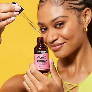 Aunt Jackie's Elixir Essentials Hair & Scalp Oil, Collagen, Tea Tree Oil & Eucalyptus, Thickens & Supports Hair Growth, 2 oz