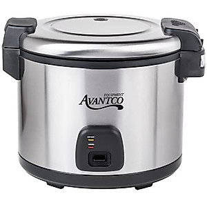 Avantco RC60 60 Cup (30 Cup Raw) Electric Rice Cooker/Warmer - Stainless Steel 120V, 1550W