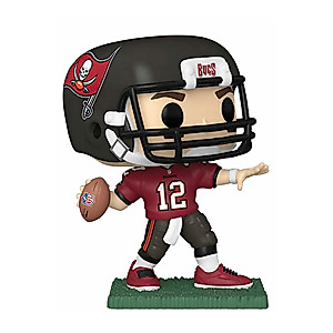 Tom Brady Bucs Home Uniform Vinyl Figure #157 Bundled with Compatible Ecotek Pop Box Protector