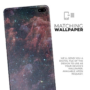 DesignSkinz Colorful Deep Space Nebula Protective Vinyl Decal Wrap Skin Cover Compatible with The Samsung Galaxy S20 (Screen Trim & Back Glass Skin)