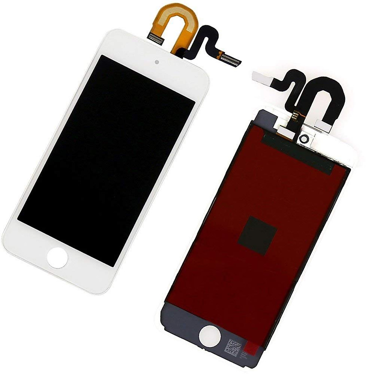 Full Screen Replacement for iPod Touch 5th 6th 7th Generation LCD Screen丨The Whole Display Assembly Metal Frame with Free Repair Tools (White One-Pack)