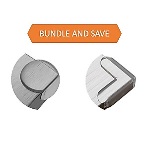 Round and L-Shape Corner Protectors for Baby, Protectors Guards - Furniture Corner Guard & Edge Safety Bumpers - Two 12 Packs