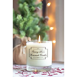 Granny Bee Creme Brulee Scented Candle - Sweet Vanilla Candle With Salted Caramel - Handmade Natural Soy Jar Candle Hand Poured in USA for Aromatherapy and Stress Relief - No Lead Wick, 11 Ounce