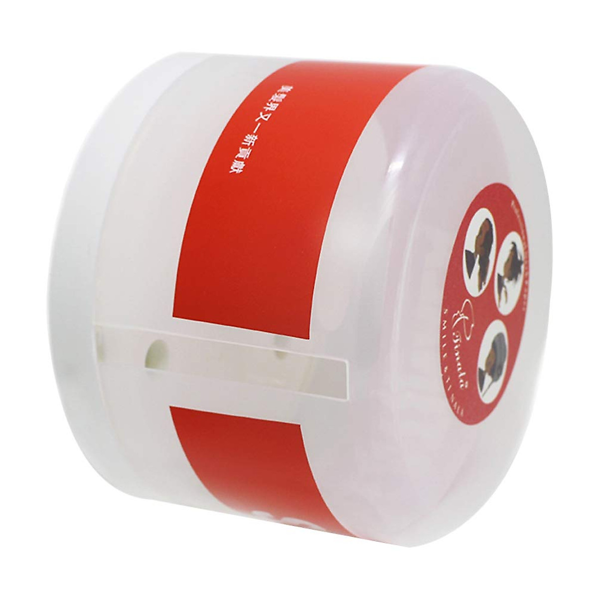 LEORX Neck Paper Dispenser Empty Neck Covering Paper Roll Clear Holder with Suction Cups Hair Cutting Collar Paper Strip Storage Plastic Case for Home Barber Shop