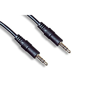 Cablelera 3.5mm Stereo M/1', 28AWG Audio Cable, Black (ZCUUFEMM-01)