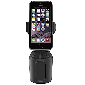 Belkin Car Cup Mount - Car Cup Mount For Phone - Phone Car Mount - Phone Stand - Phone Grip - Car Phone Holder Mount Compatible with iPhone, Samsung, Nokia, & Other Smartphones - Black