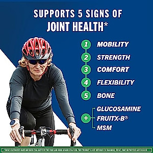 Move Free Advanced Glucosamine Chondroitin MSM Joint Support Supplement, Supports Mobility Comfort Strength Flexibility & Bone - 120 Tablets (40 servings)*