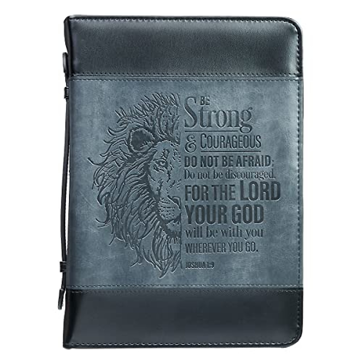 DecorBona Bible Case for Men - Bible Case and Accessories Religious Gift Set for Men, Bible Cover, Highlighter and Bookmark, Christian Gifts for Men