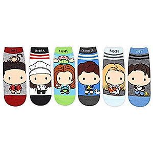 Hyp Friends TV Show Chibi Characters Juniors/Womens 6 Pack Ankle Socks