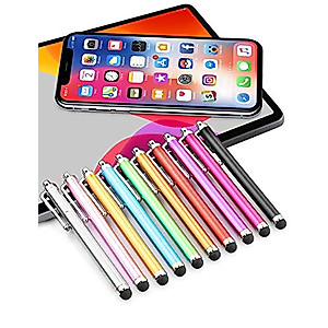 Stylus Pens for Touch Screens, LIBERRWAY Pen 10 Pack of Pink Purple Black Green Silver Universal Screen Capacitive Compatible with Kindle ipad iPhone Samsung