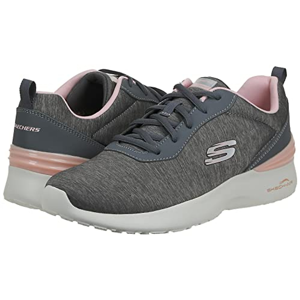 Skechers Sport Women's Women's Skech-AIR Dynamight Sneaker, CCPK=Charcoal/Pink, 5.5