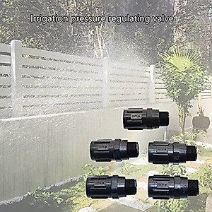 Folewr 15psi-45psi Thread Water Pressure Regulating Valve Reducing Valves Device for Indoor Outdoor Garden Yard Agriculture Water Pressure regulating valv