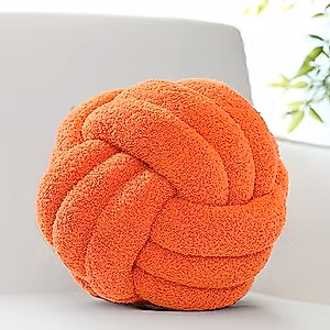 ZAKUN Know Pillow Balls, Round Ball Pillows Decorative Throw Pillows, Soft Plush Knotted Pillows Home Decoration for Sofa Bed Couch Handmade Knotted Ball Throw Pillow Cushion