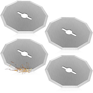 FALESOUL 4 Pcs Replacement Rotary Blades Compatible with Worx WX082L 4V ZipSnip Cordless Electric Scissors, WA2300 Replacement Blades Fits RC2600K,RC2601, RC2602, WX080L, WX081L