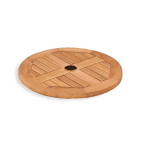 Tortuga Outdoor TK-R-LSUS Jakarta Teak Lazy Susan, 20" Long x 20" Wide x 2" high