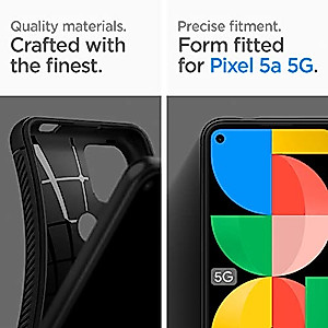 Spigen Rugged Armor Designed for Google Pixel 5a Case for Pixel 5a 5G (2021) - Matte Black