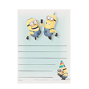 Despicable Me Thank You Note Cards - 5.5" x 4", 8 Pcs