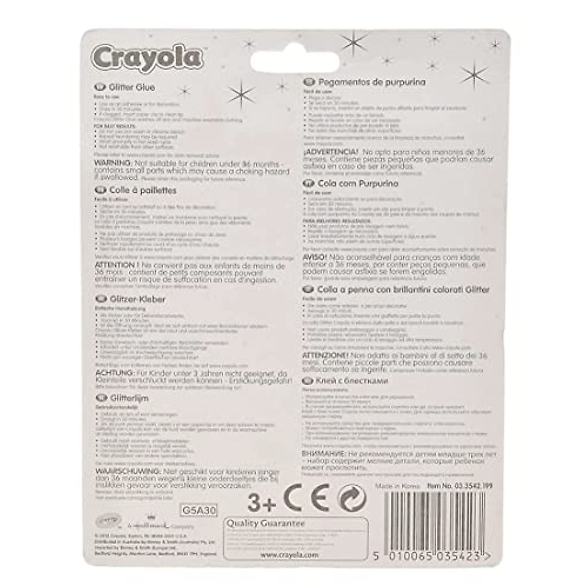 Crayola Glitter Glue, 9-Count