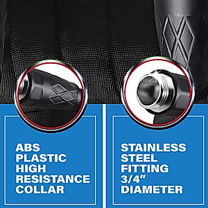 Bionic Flex Garden Hose 50Ft, Water Hose 50 Ft, Ultra Durable Leak/Kink Resistant Flexible Garden Hose with Easy Coil & Connect Nozzle, Crush Resistant Fittings, 600 PSI AS SEEN ON TV