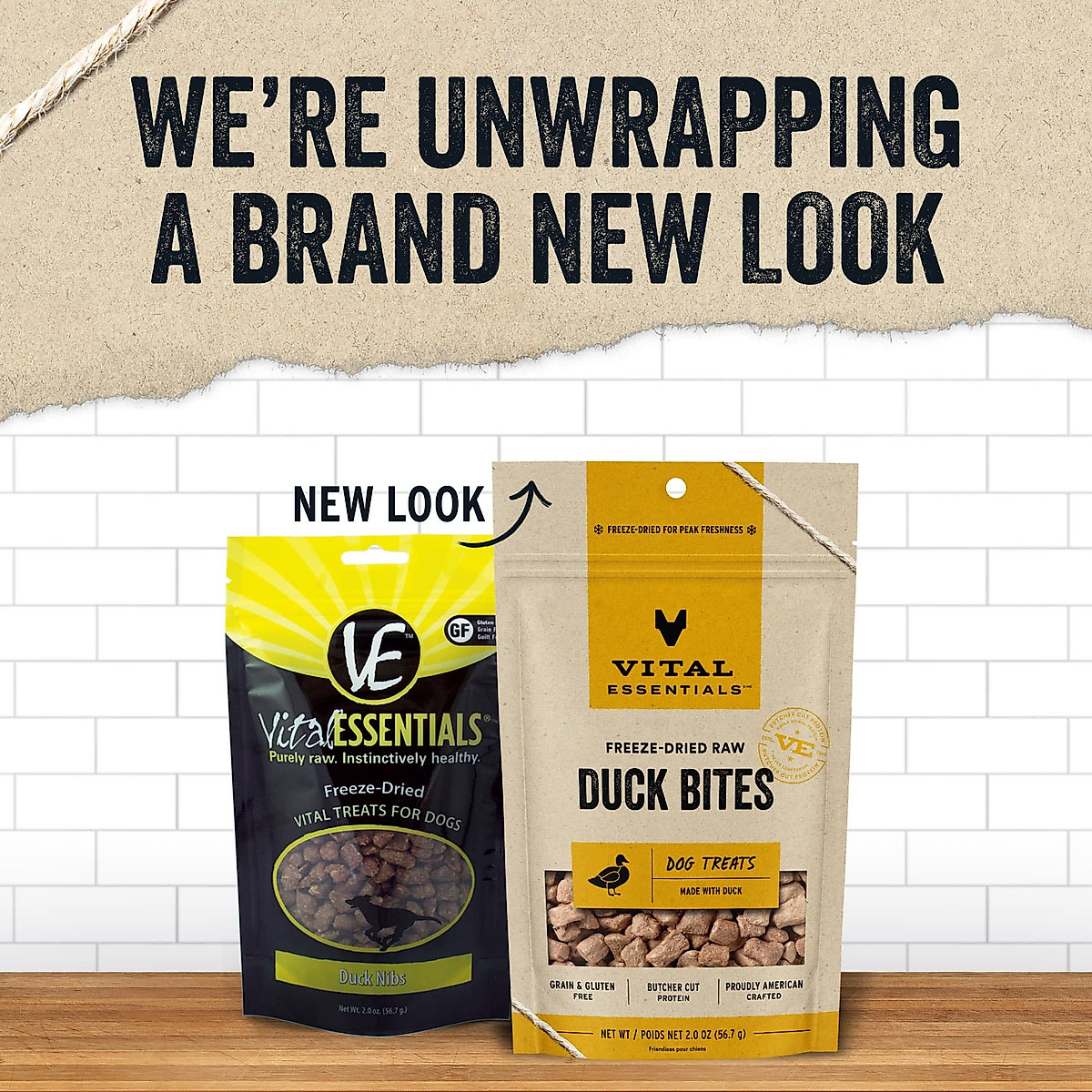 Vital Essentials Freeze Dried Raw Whole Animal Dog Treats, Duck Bites, 2 oz