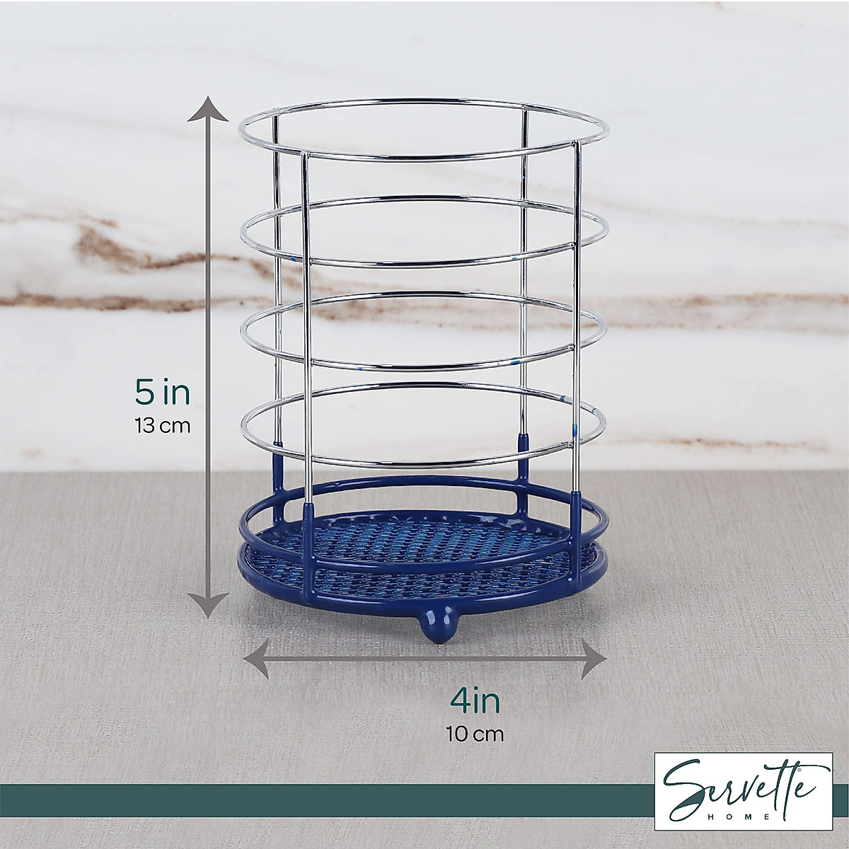 Nonslip Wire Cutlery Holder - Red