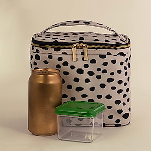 Kate Spade New York Insulated Lunch Tote, Small Lunch Cooler, Thermal Bag with Double Zipper Close and Carrying Handle, Faye Floral