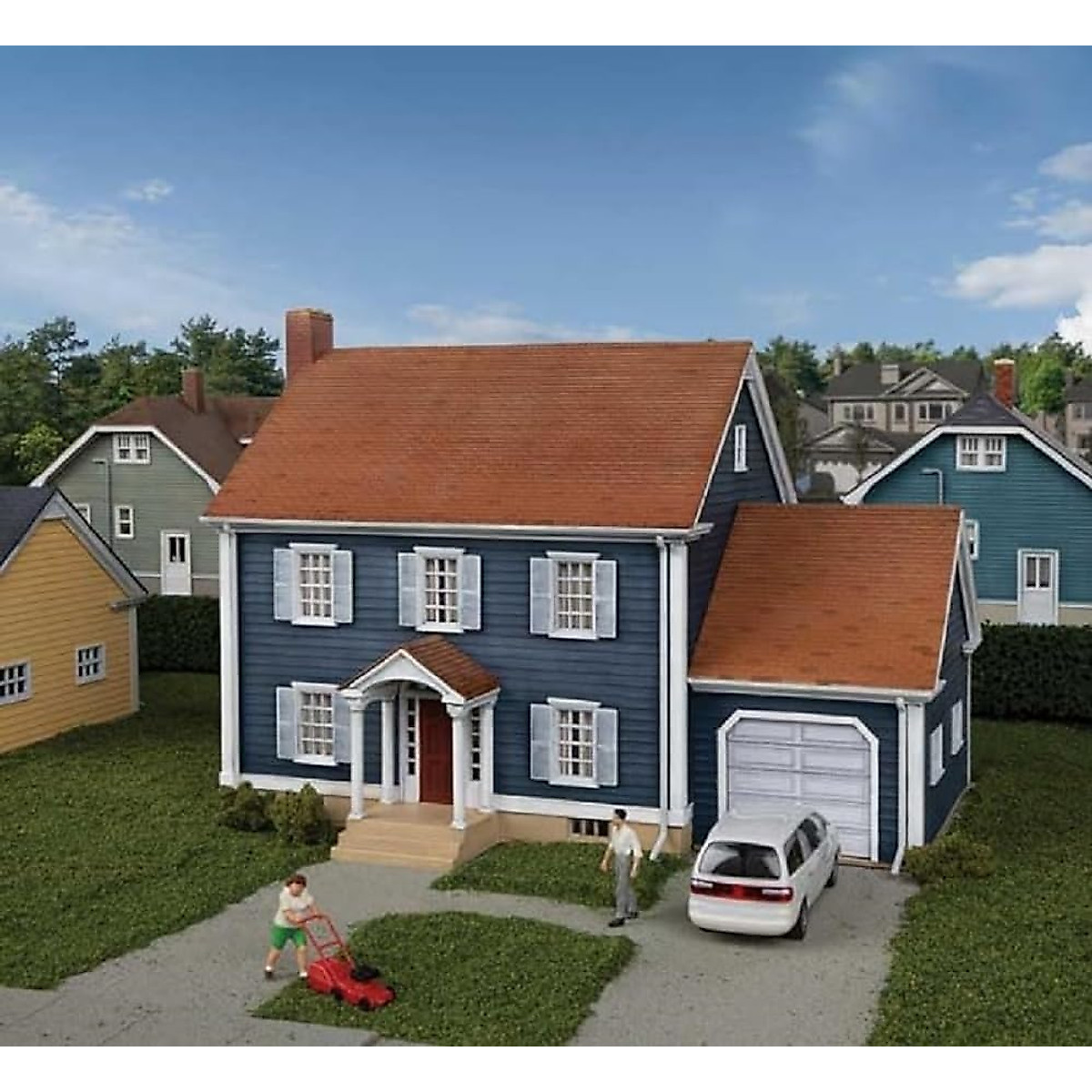 Walthers Cornerstone HO Scale Model Colonial House Kit