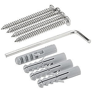 Grohe 40802001 Essentials Metal 7.28-in. Double Towel-Rail, 26.182 x 4.725 x 2.363, Starlight Chrome