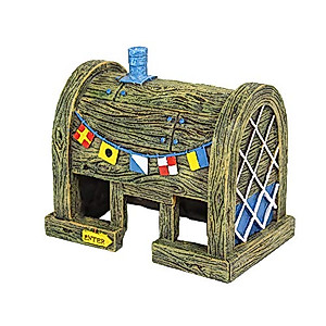 Penn-Plax Spongebob Squarepants Officially Licensed 3-Piece Aquarium Ornament Bundle – Spongebob’s Pineapple House, Squidward’s Easter Island Home, and The Krusty Krab