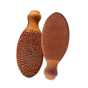 Pumice Stone for Feet Lasts 5+ Years - Exfoliator Scrubber Callus Remover for Hard Skin -Pedicure Tool Foot File Made of Natural Terra-Cotta