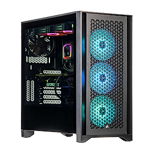 Velztorm Rivex CTO Gaming Desktop (Intel i9-12900K 16-Core, GeForce RTX 3080 10GB, 32GB DDR5 4800MHz, 1TB PCIe SSD + 1TB HDD, RGB Fans, 240 mm AIO, 1000W PSU, WiFi 6, BT 5.2, Win 10 Home)