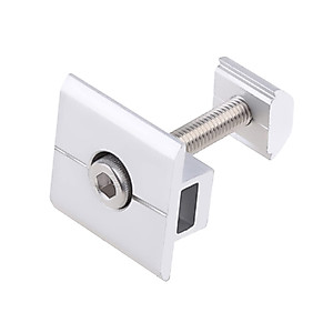 Copgge Solar Panel Middle Clamps Aluminium Solar Panel Mount Mid Clips Solar Panel Center Clamp Solar Mounting Bracket Roof Mount Clamps Solar Rail Mounting System Install Hardware (45mm pack of 12)