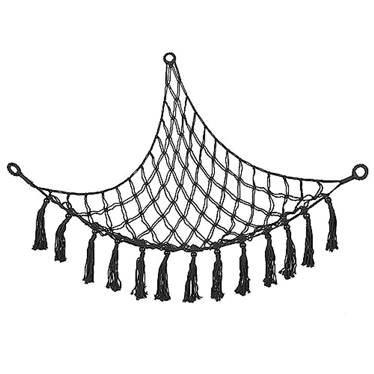 Alipis 3pcs Stuffed Dogs for Kids Plush Net Bag Cotton Rope Black to Weave