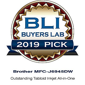 Brother Inkjet Printer, MFCJ6945DW, INKvestmenttank Color Inkjet All-in-One Printer with Wireless, Duplex Printing and Up to 1-Year of Ink in-Box, Amazon Dash Replenishment Ready