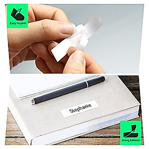 4 X Black Tape Compatible with Brother Label Maker Tape TZe-241 18mm 0.7 Laminated White, Replacemen for P Touch TZe Tape for PTD410 PT-D400 PT-D610BT PTD600