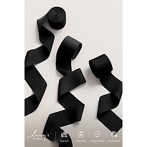 Ling's Moment 1.5" Chiffon Ribbon Handmade Frayed Edges Ribbon for Wedding Flatlays Invitations Bouquets Gift Wrapping Decorations, Desert Sage, 18 Yards