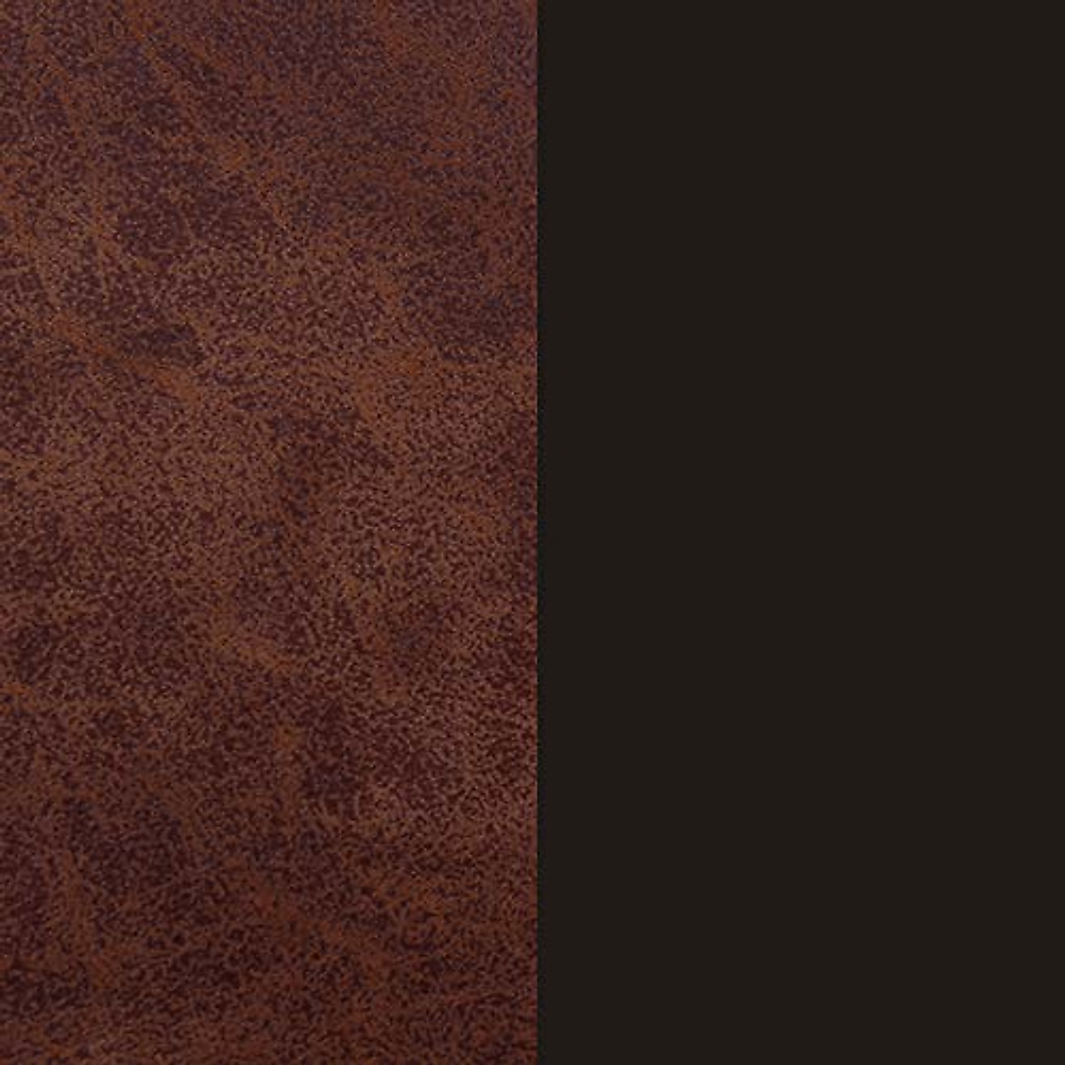 Nathan James 22202 Arlo Modern Backless Upholstered Kitchen Counter Bar Stool with Double-Layered Saddle Seat and Metal Base, Brown/Matte Black