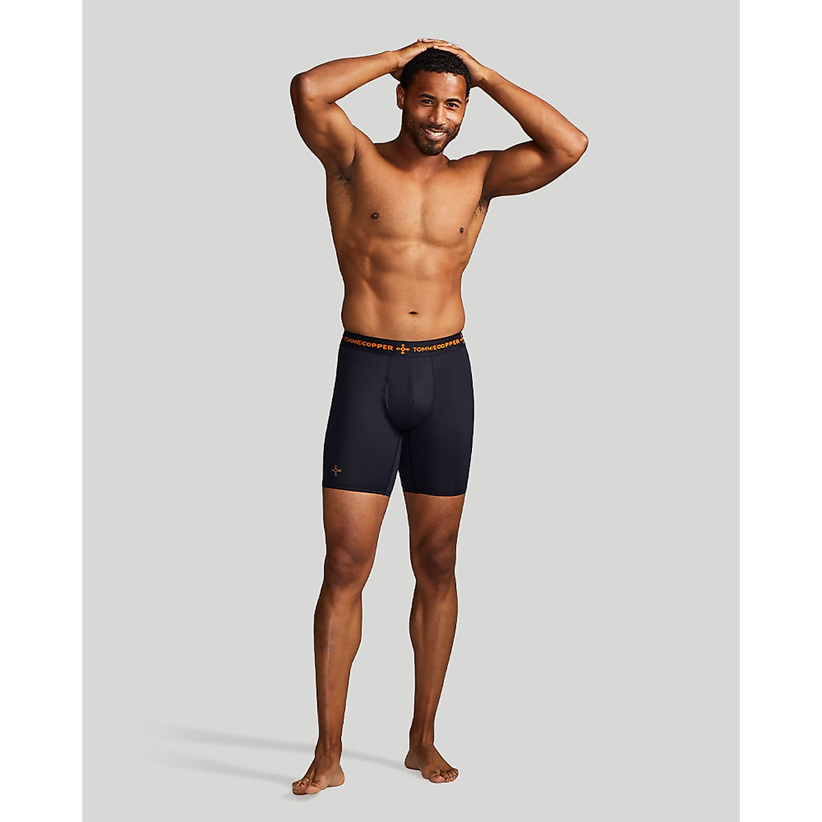 Tommie Copper Men’s Performance Compression Undershorts | Breathable Underwear with Fly I Sweat Wicking 4D Stretch Briefs for Everyday - Black - Medium
