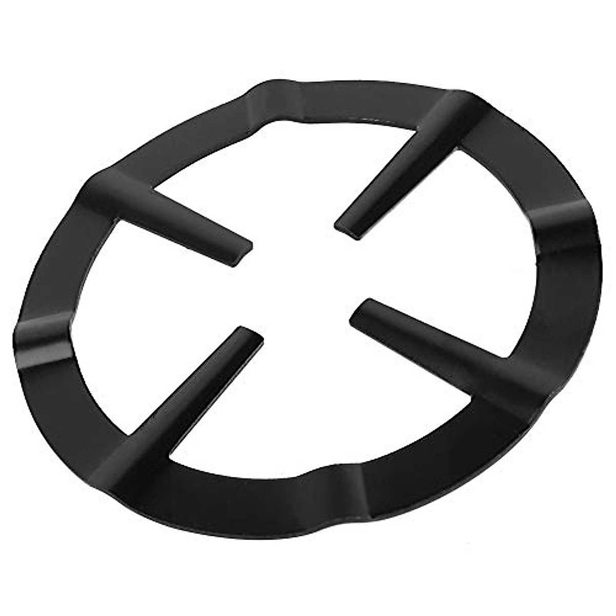 Cast Iron Wok Ring, Mocha Stove Bracket Stainless Steel Round Burner Grate Black Coffee Pot Non Slip Rack Milk Pan Holder Suitable for Butter Warmer Cooktop Replace Parts Kitchen Gas Stove Accessories