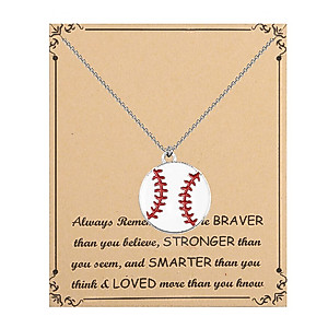 FUSTMW Baseball and Baseball Bat Cross Necklace Baseball Lovers Jewelry Gifts for Baseball Moms Baseball Player Gifts (silver)