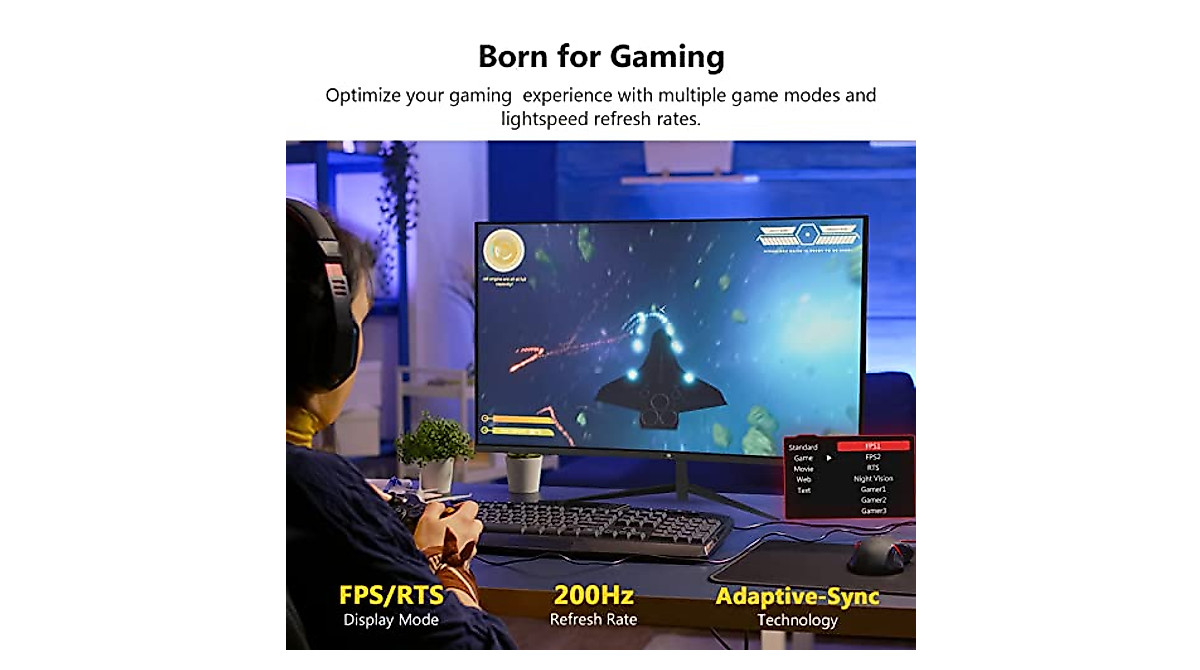 Z-Edge UG27 Gaming Monitor 27" Curved 200Hz 1ms FreeSync HDR