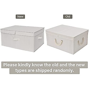 StorageWorks 2-Pack Storage Baskets for Shelves + Storage Box with Lid