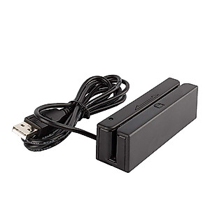 Swipe Card Reader, MSR90 USB Magnetic Strip Card Reader 3 Tracks Mini Mag Hi-Co Swiper