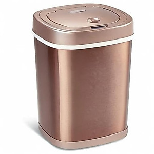 Nine Stars DZT-15-9GD Trash Can, Small, Gold