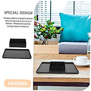 Cabilock 1 Set Tea Tray Tea Bag Bin Storage Tray Reusable Plate Drink Holder Noodle Dish Appetizer Serving Tray Tea Serving Tray Tea Holder Decor Plate for Home Plastic Product Storage Box