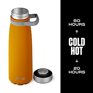 S'well Stainless Steel Traveler With Handle, 40oz, Golden Hour, Triple Layered Vacuum Insulated Containers Keeps Drinks Cold for 60 Hours and Hot for 20, BPA Free, Easy Carrying On the Go